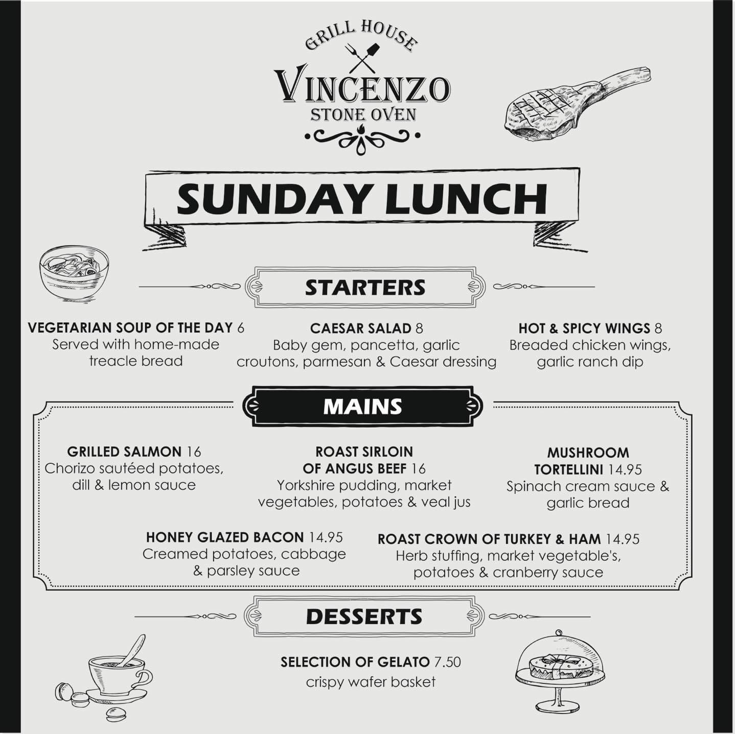 Vincenzo Grill Menu - Savoy Collection Hotels