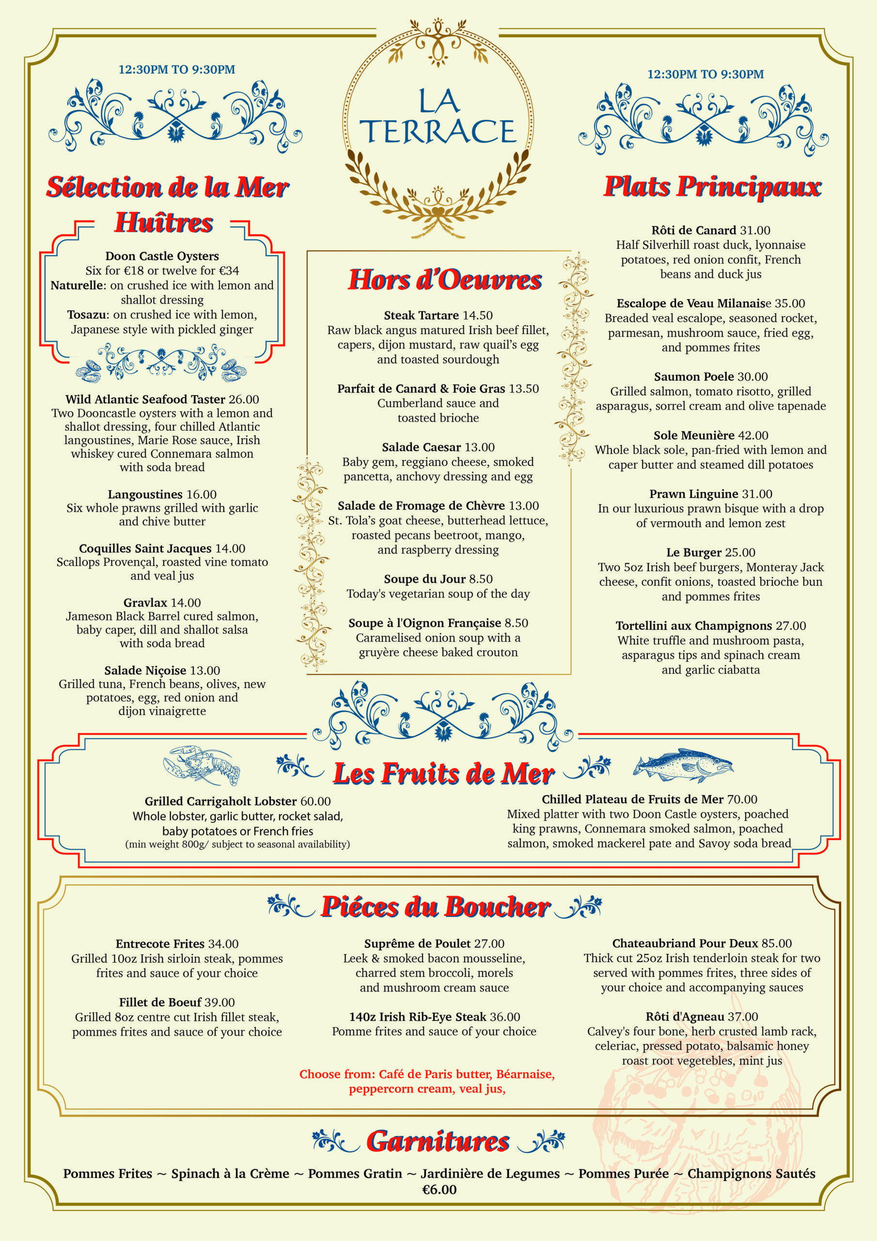 La Terrace Limerick | French Restaurant Limerick | The Savoy